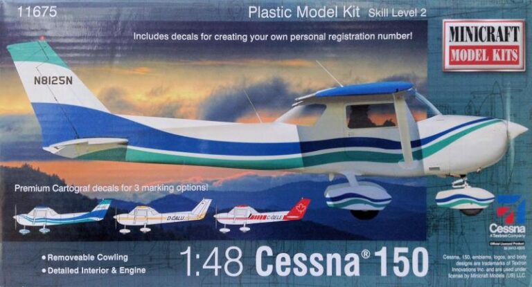 Minicraft Aircraft kitset 1:48 scale – Cessna 150 – #11675 – Mr Models