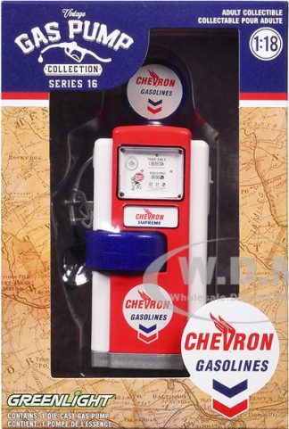 Greenlight diecast 1:18 scale – 1948 Wayne 100-A Gas Pump- Chevron ...