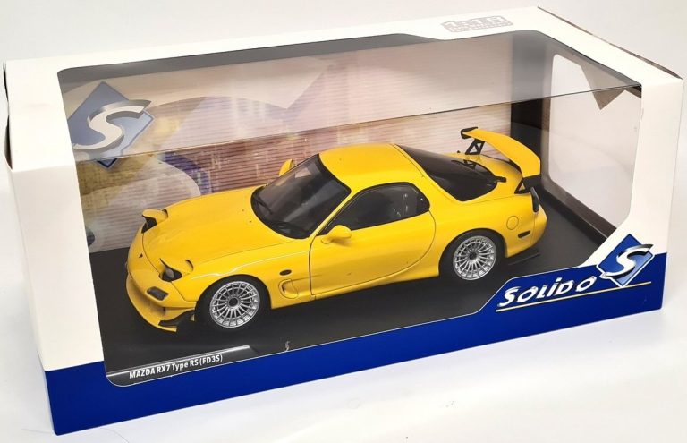 Solido 1:18th scale Diecast – Mazda RX7 FD RS Streetfighter 1994 Yellow ...