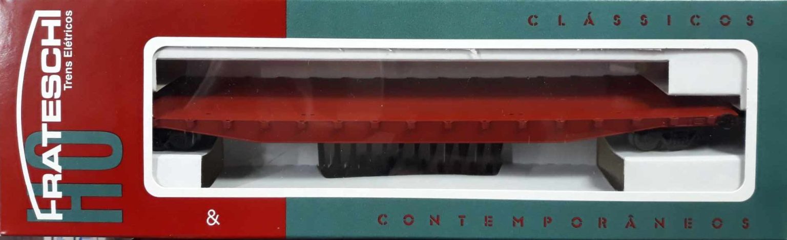 Frateschi HO scale NZ Kiwi Rail – Flat Car – Red Oxide NZR – 2036 – Mr ...