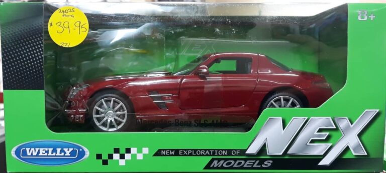 Welly 1:24th scale Diecast – Mercedes Benz SLS AMG Gullwing Red – 24025 ...