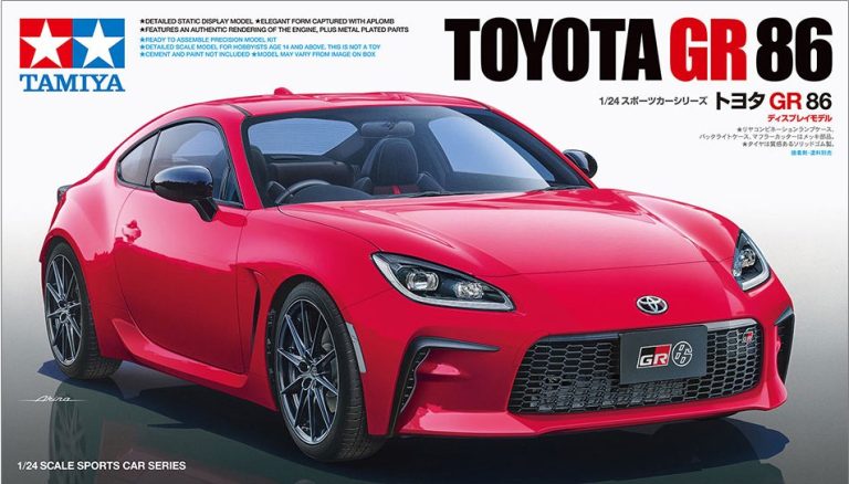 Tamiya 1:24th scale Vehicle – Toyota GR 86 – 24361 – Mr Models