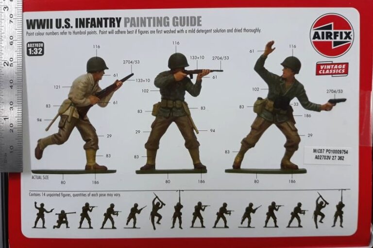 Airfix 1:32nd Scale Figures – WWII US Infantry- 2703 – Mr Models