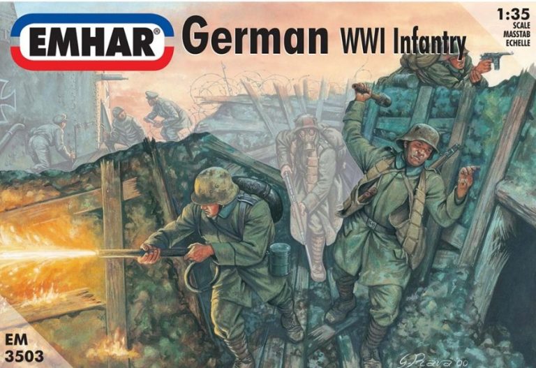 Emhar 1:35th scale Military – German Infantry & Tank Crew WWI – 3503 ...
