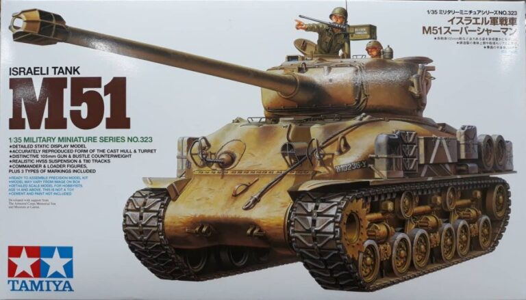 Tamiya Military 1:35th scale Tank – Israeli Tank M51 – 35323 – Mr Models