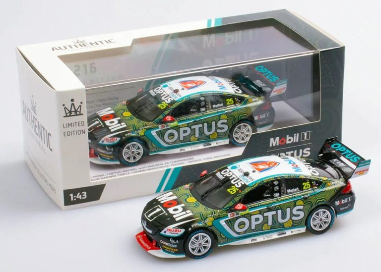 Authentic 1:43rd Scale diecast – Mobil 1 Optus Racing #25 Holden ZB ...