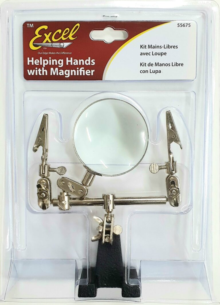 Excel Tools – Double Clip Extra Hands with Magnifier – 55675 – Mr Models
