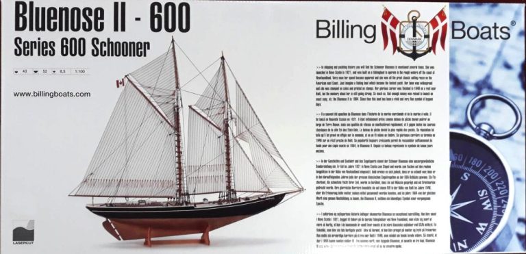 Billings Wooden Ship Models – 1:100th Bluenose II – 600 – Mr Models