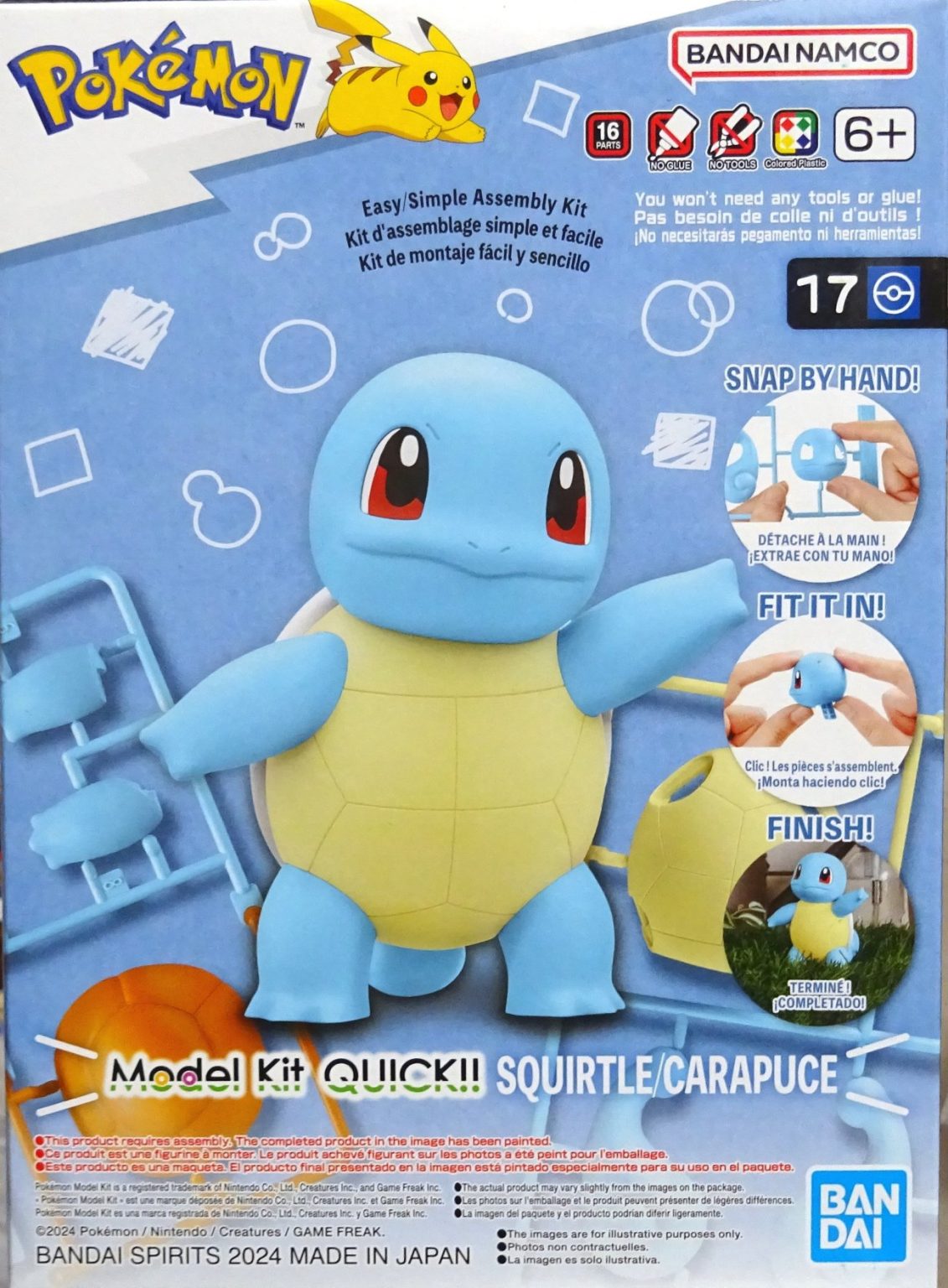 Bandai Pokemon Figures – #17 SQUIRTLE – 66018 – Mr Models