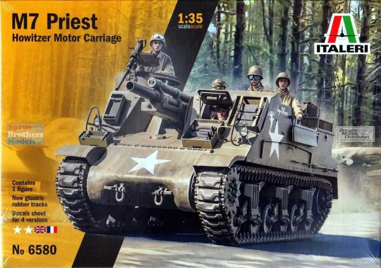 Italeri Military 1:35th scale – M7 Priest Howitzer Motor Carriage – #6580 – Mr Models