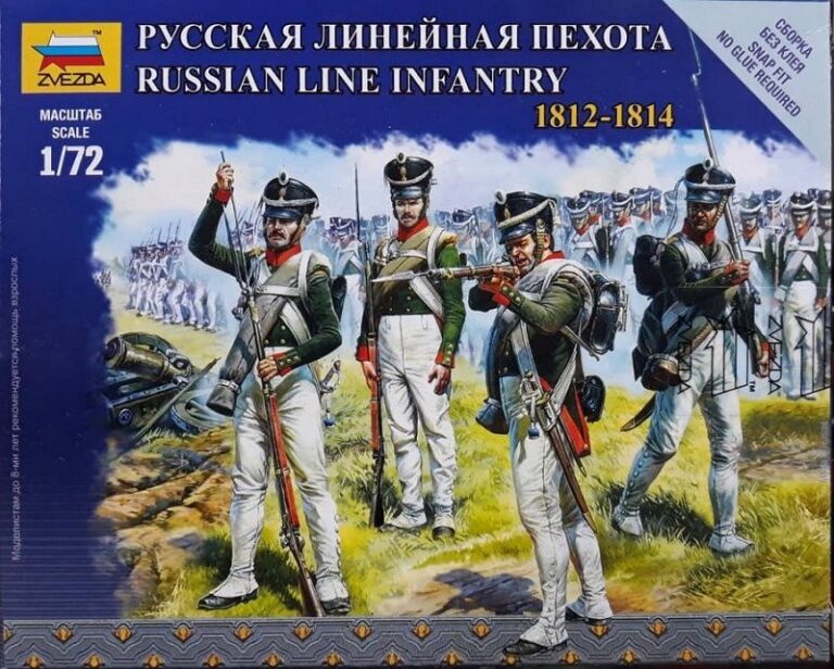 Zvezda 1:72nd Figures – Russian Line Infantry – 6808 – Mr Models