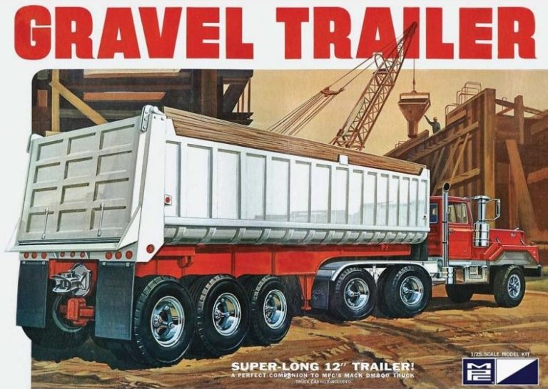 MPC Truck Kit 1:25th scale – 3 axle Gravel Trailer – 823 – Mr Models