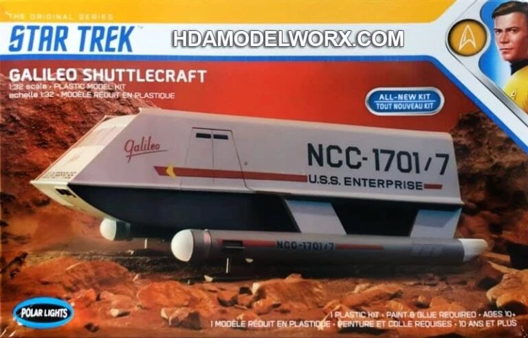 Polar Lights – 1/32nd scale – Star Trek Galileo Shuttlecraft model ...