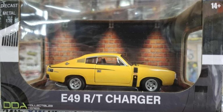 DDA 1:32nd scale Diecast – Chrysler E49 R/T Valiant Charger Yellow ...